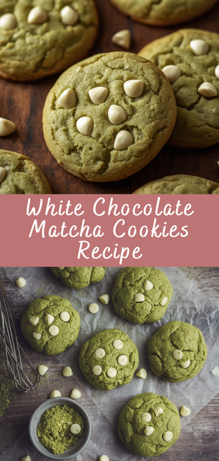 White Chocolate Matcha Cookies Recipe | Cheff Recipes