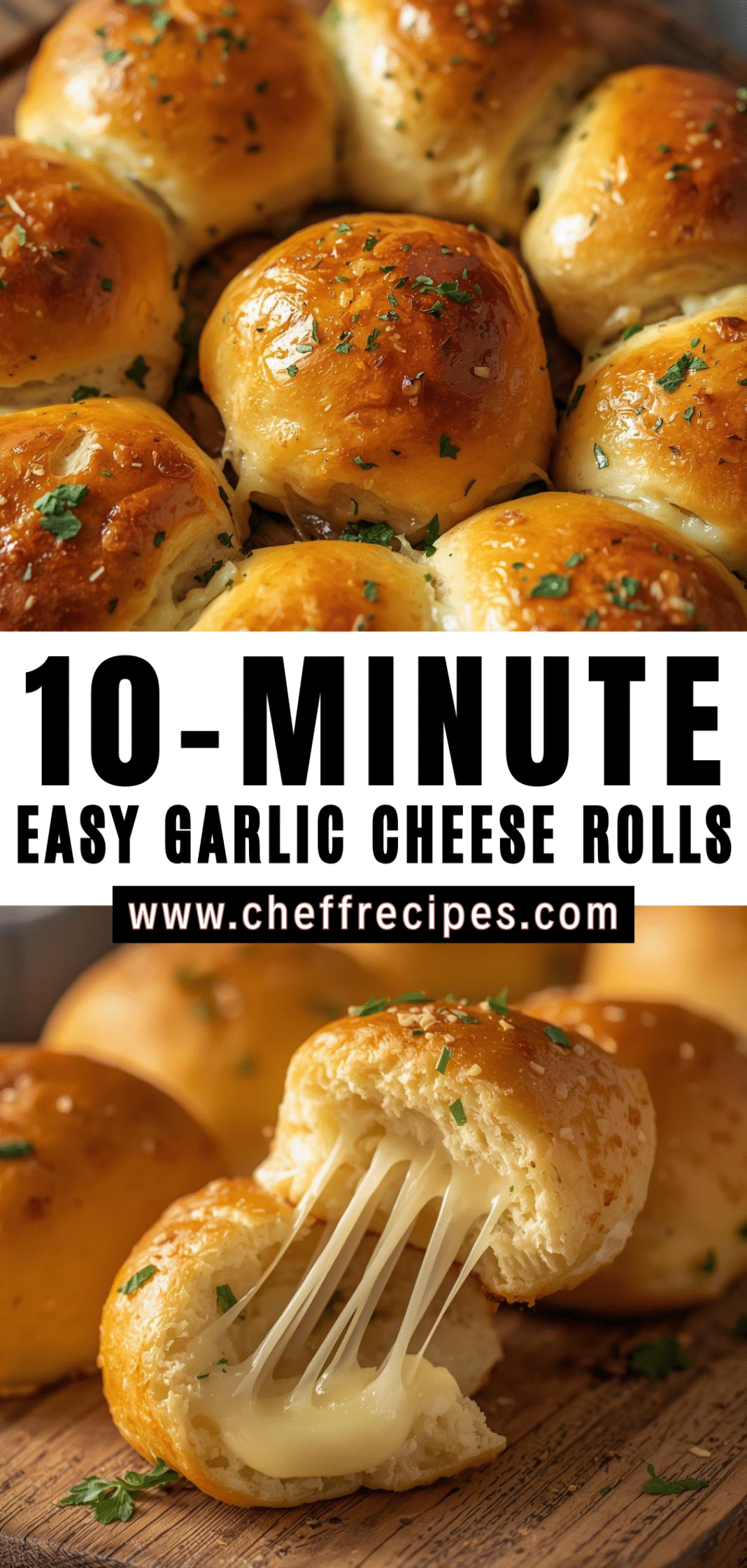 10-Minute Easy Garlic Cheese Rolls | Cheff Recipes
