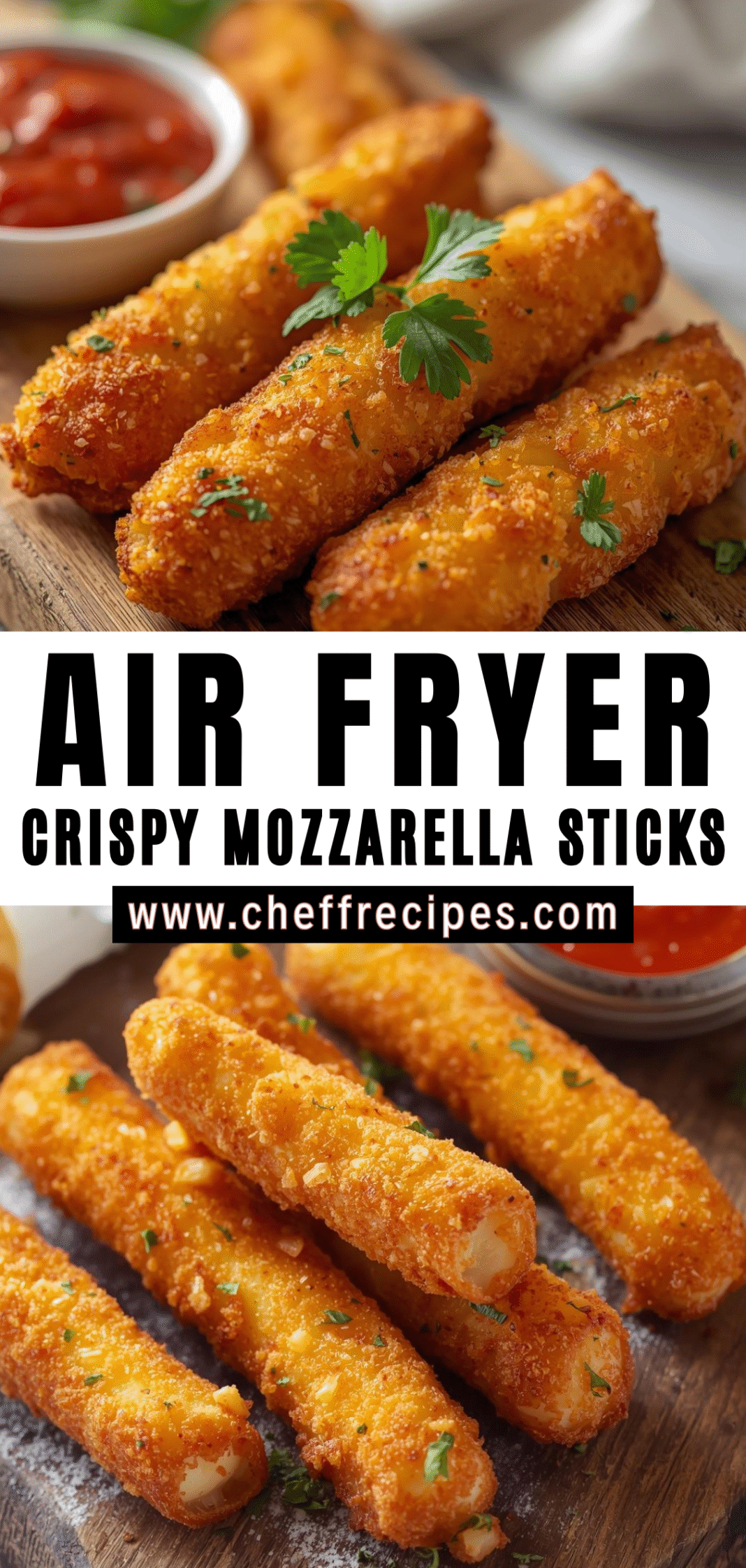 Air Fryer Crispy Mozzarella Sticks | Cheff Recipes