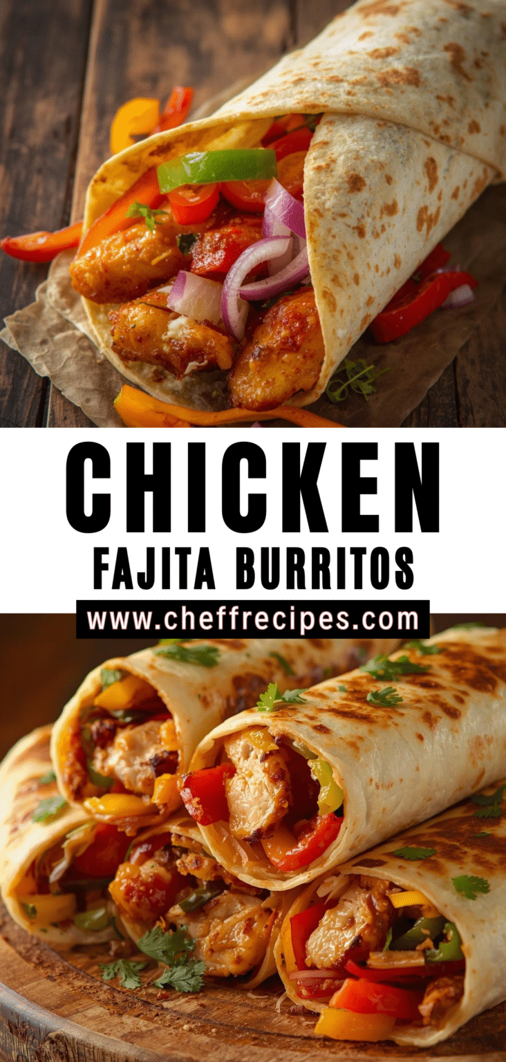 Chicken Fajita Burritos Recipe | Cheff Recipes