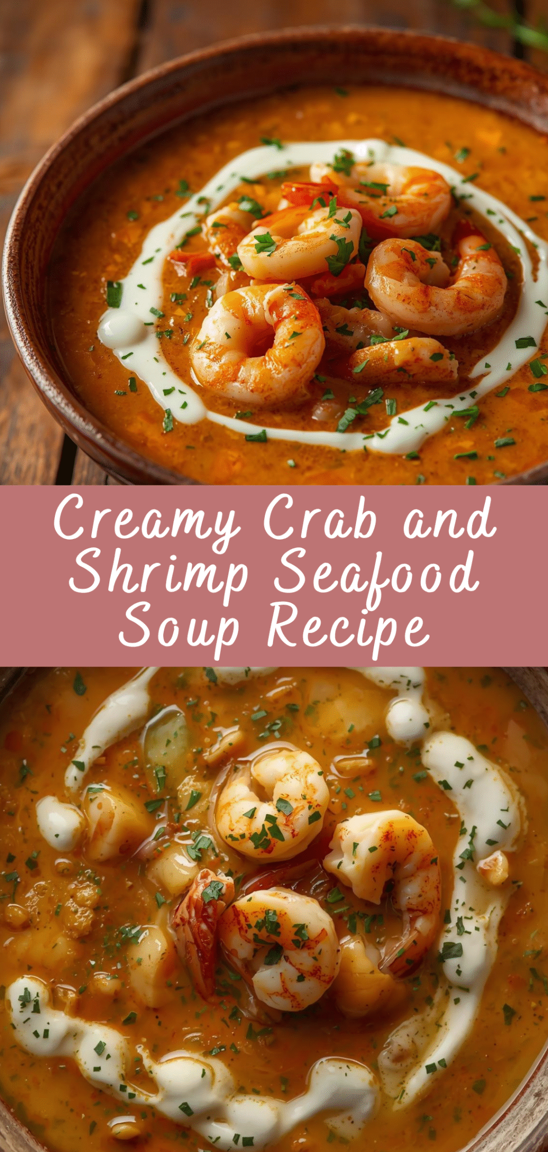 Creamy Crab and Shrimp Seafood Soup Recipe | Cheff Recipes