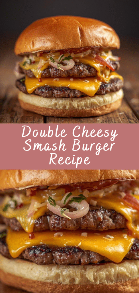 Double Cheesy Smash Burger Recipe | Cheff Recipes