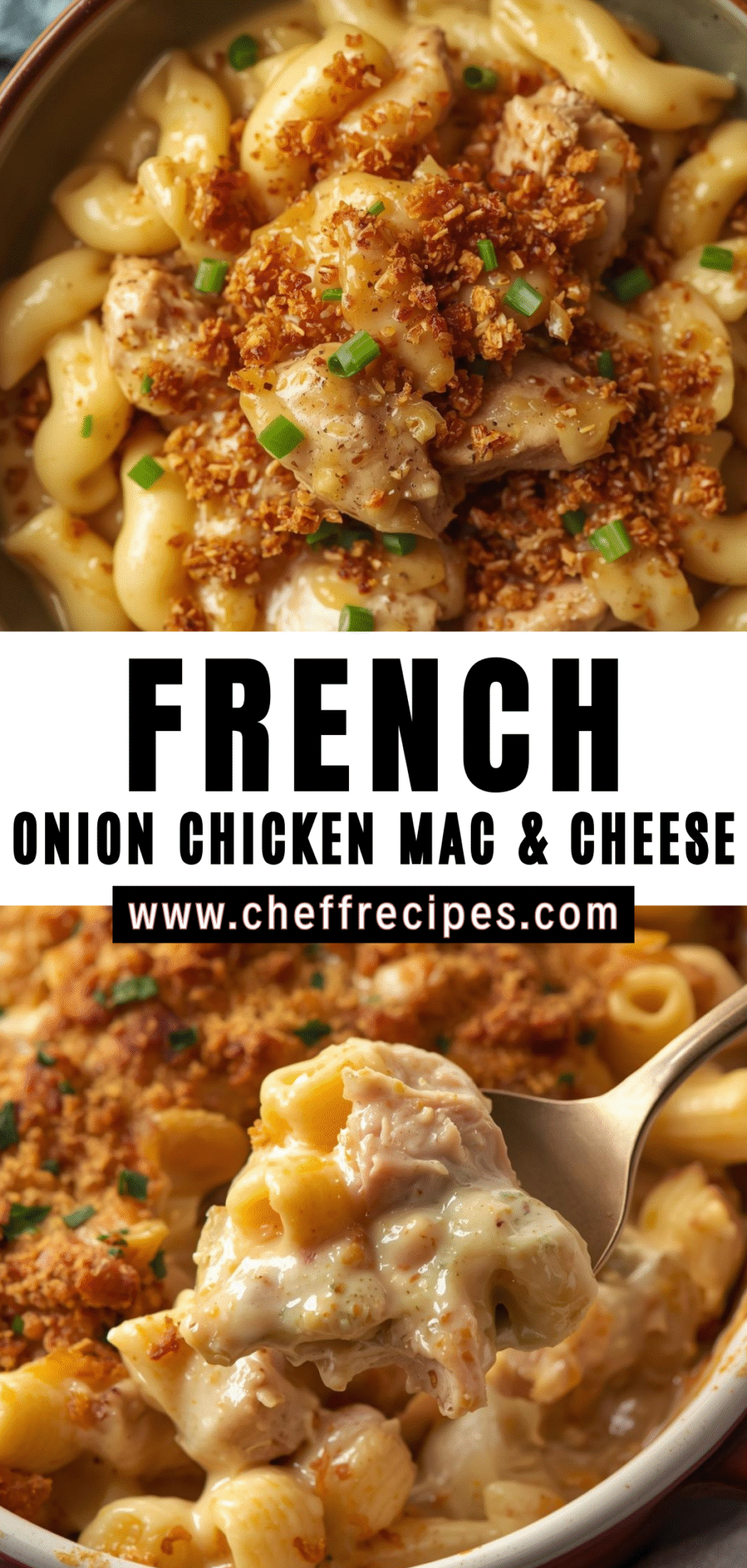 French Onion Chicken Mac and Cheese | Cheff Recipes