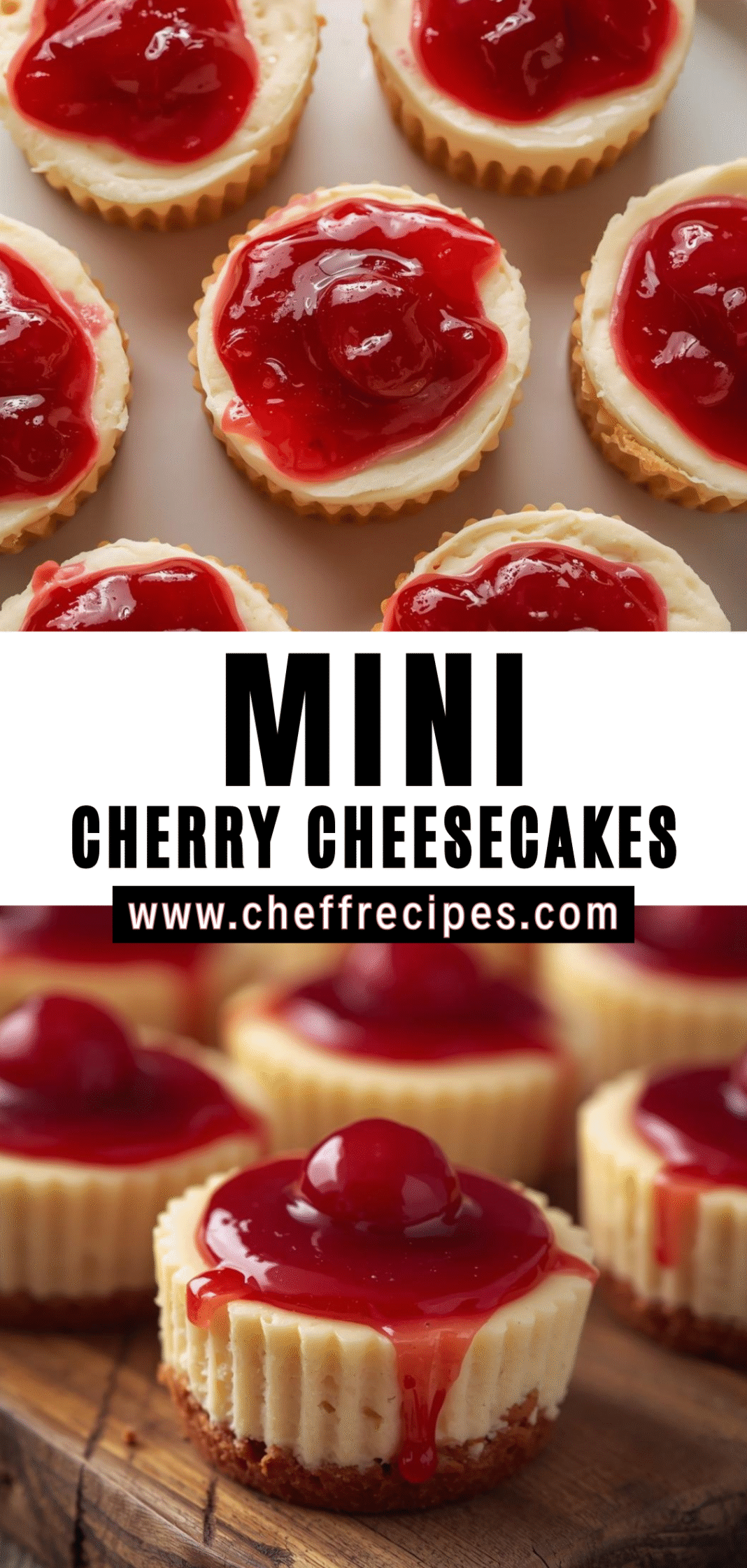 Mini Cherry Cheesecakes | Cheff Recipes
