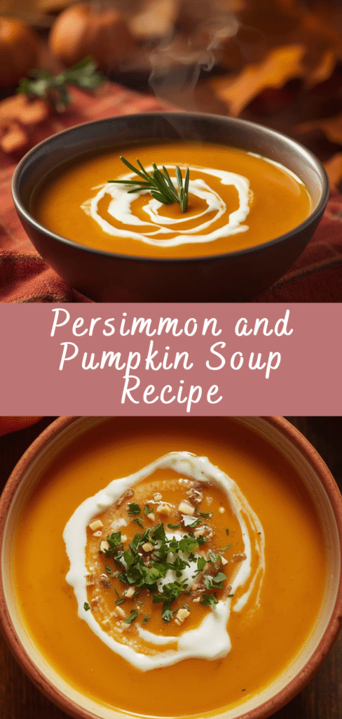 Persimmon and Pumpkin Soup Recipe | Cheff Recipes