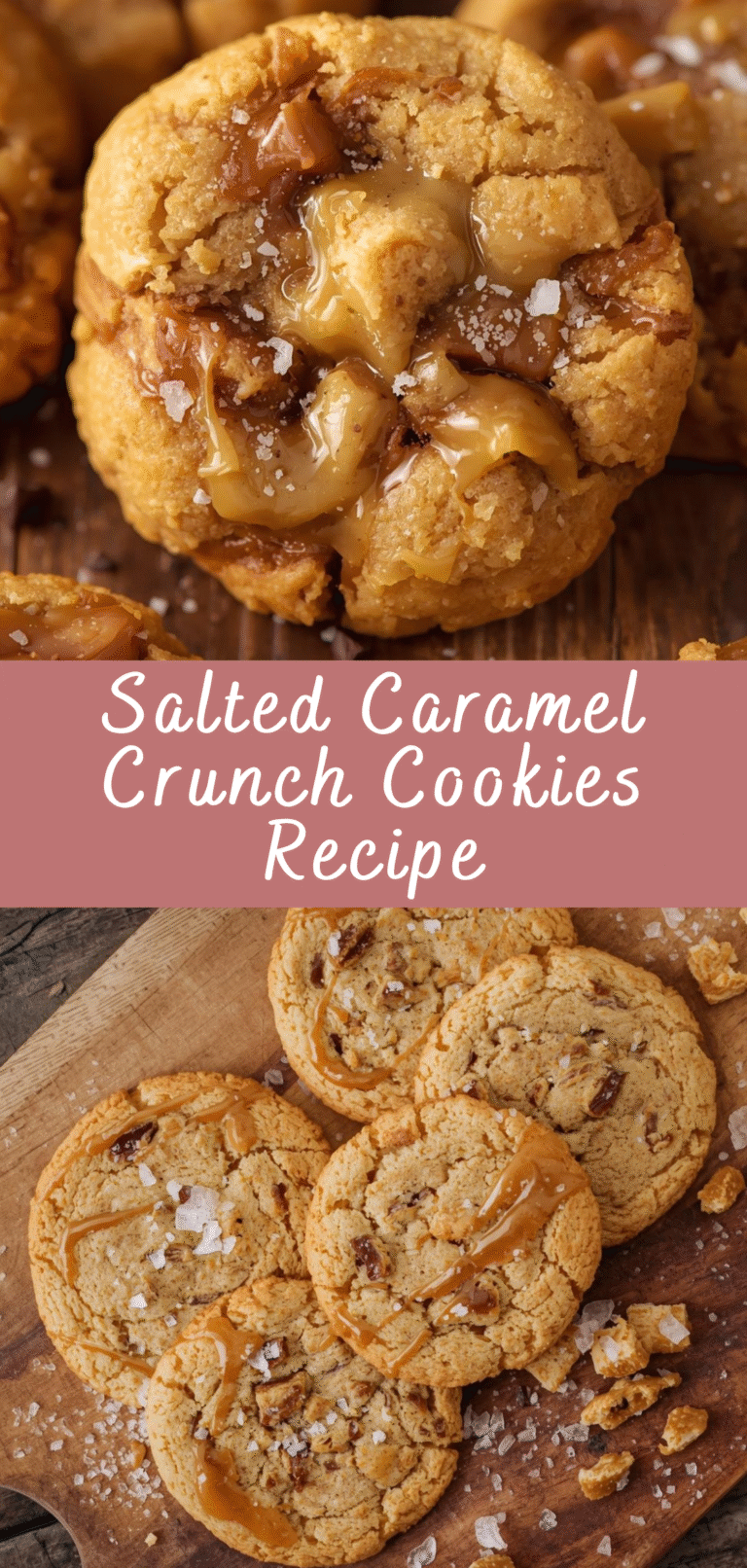 Salted Caramel Crunch Cookies Recipe | Cheff Recipes