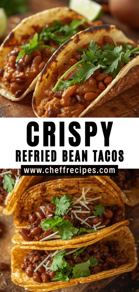 Crispy Refried Bean Tacos | Cheff Recipes