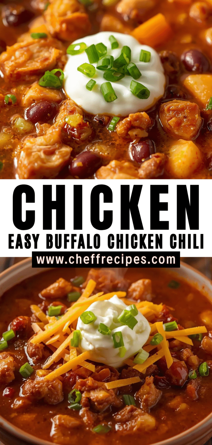 Easy Buffalo Chicken Chili | Cheff Recipes
