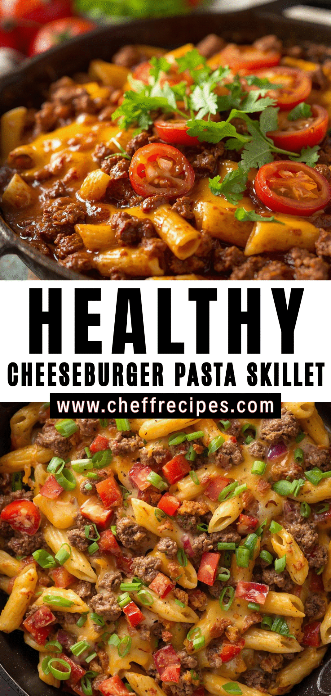 Healthy Cheeseburger Pasta Skillet | Cheff Recipes