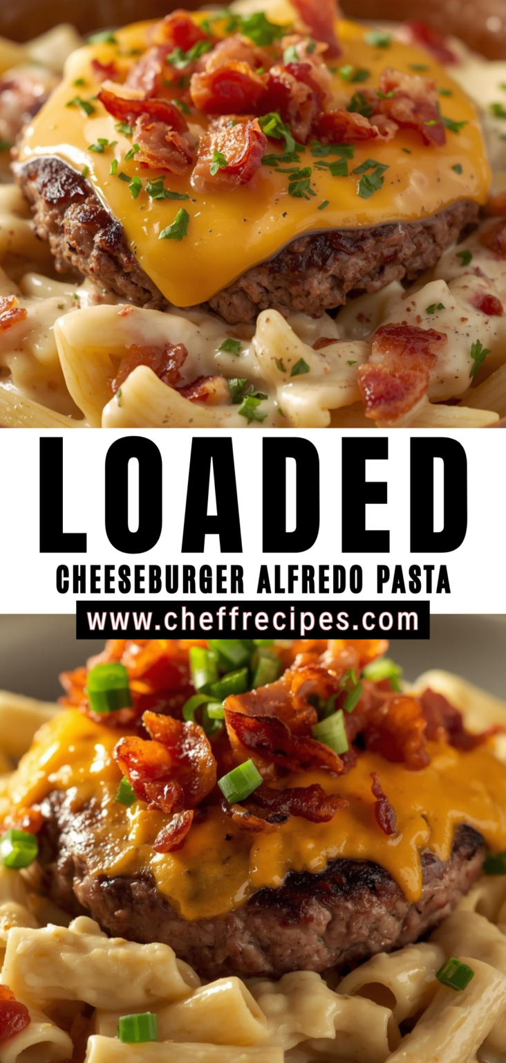 Loaded Cheeseburger Alfredo Pasta | Cheff Recipes