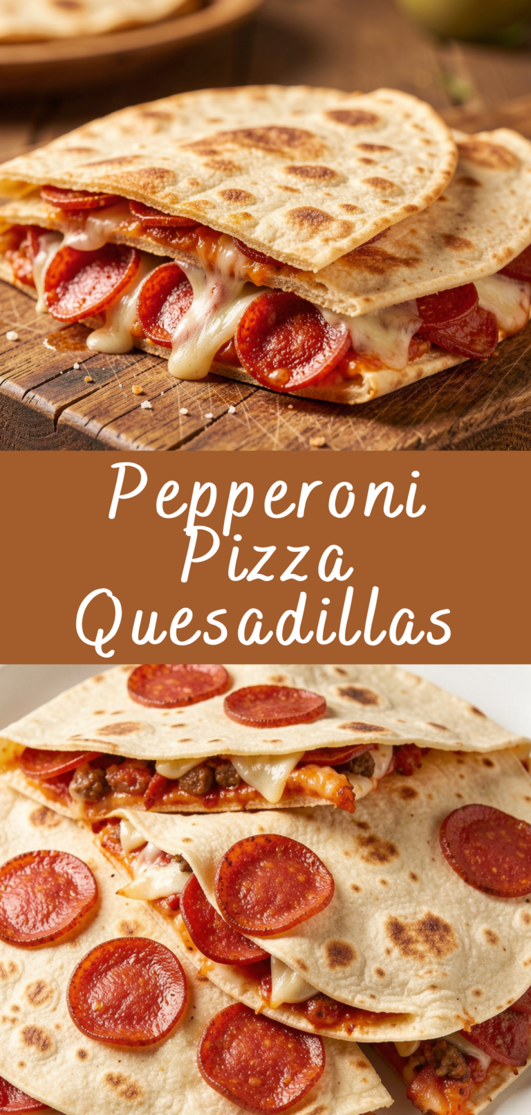 Pepperoni Pizza Quesadillas | Cheff Recipes