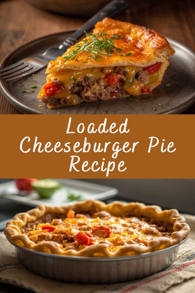 Loaded Cheeseburger Pie Recipe | Cheff Recipes